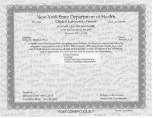 Lab Certifications - Averhealth